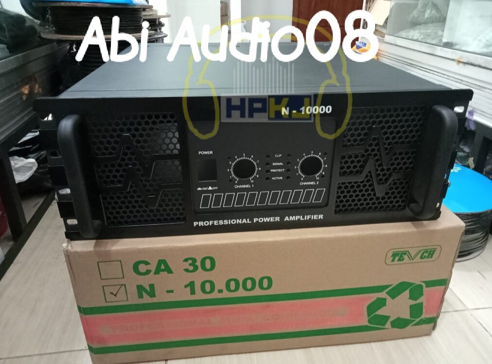Box power amplifier 4U N10000 Bok power Amplifier bahan plat hitam ...