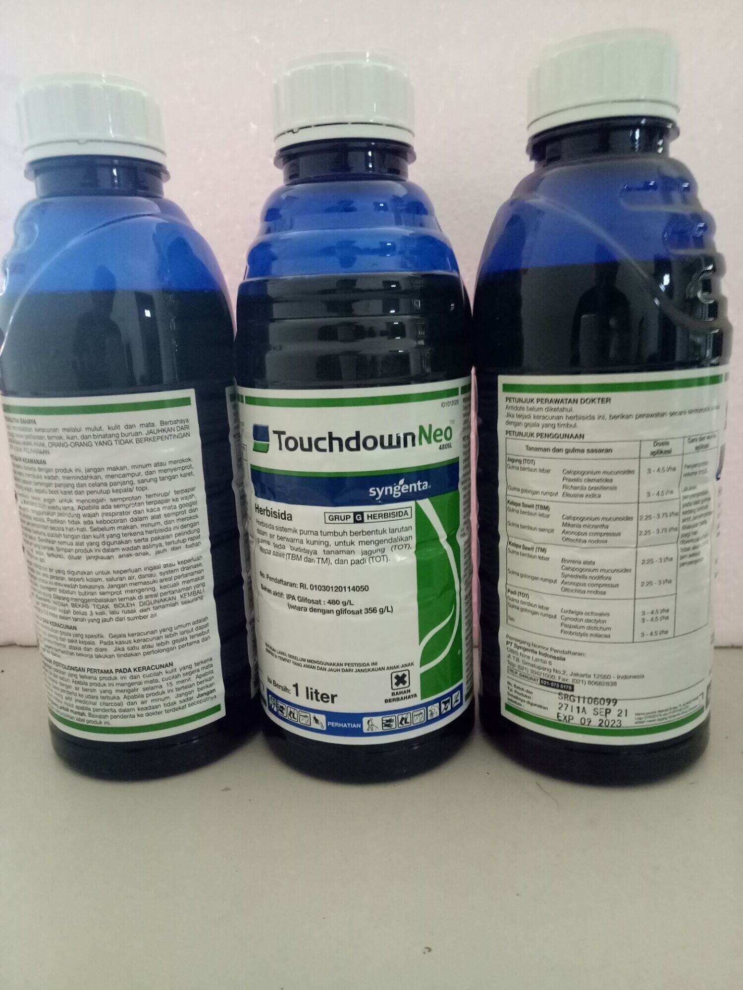touchdown neo syngenta herbisida obat basmi rumput liar isi 1 liter ...