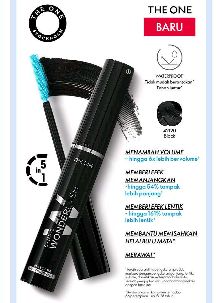 BARU The ONE 5-in-1 Wonder Lash Mascara Waterproof (Maskara yang ... BARU The ONE 5-in-1 Wonder Lash Mascara Waterproof (Maskara yang ...