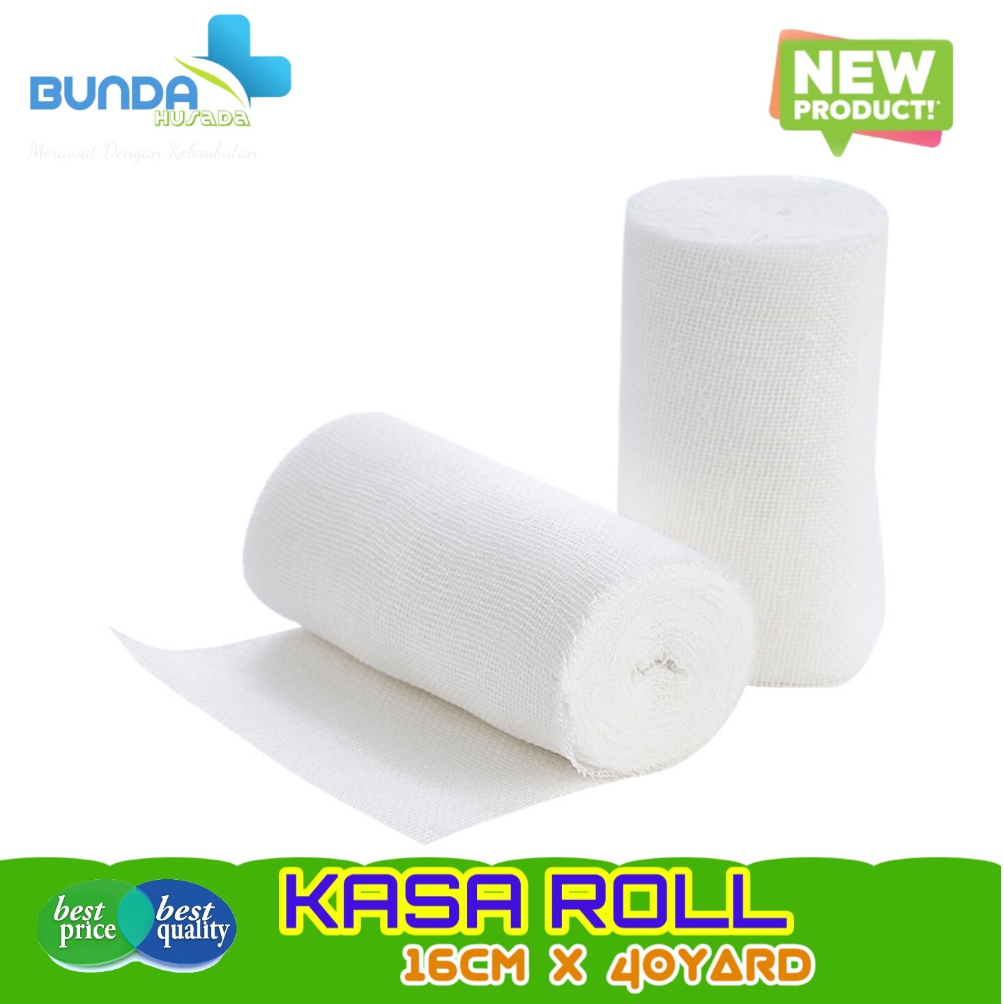 Kasa Gulung Roll Besar Kain Perban Luka Medis Patah Tulang Engkel Toko ...