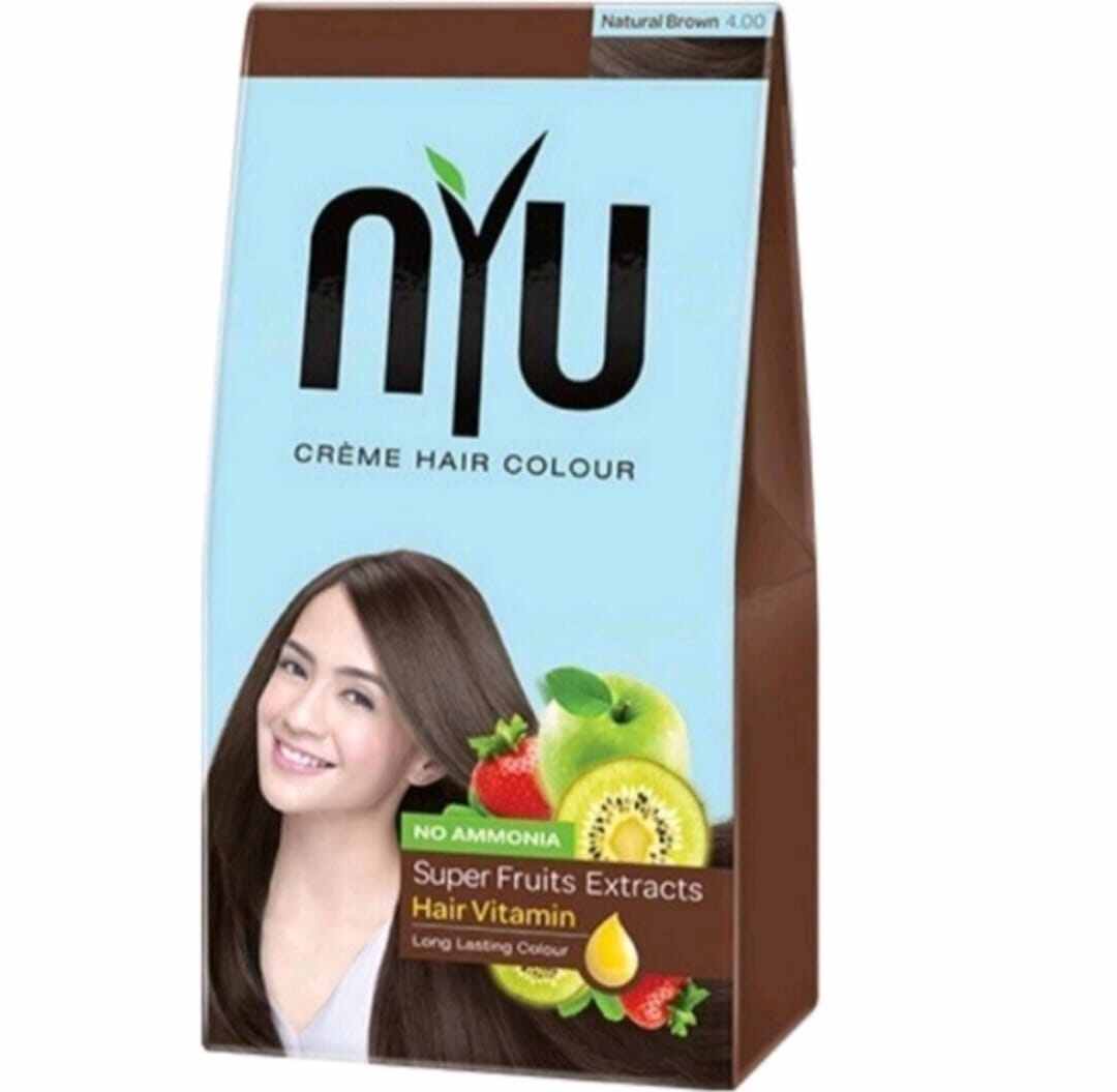 Nyu cat rambut natural brown/nyu creme hair colour | Lazada Indonesia