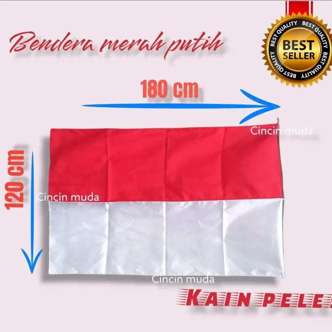 BENDERA MERAH PUTIH UKURAN JUMBO/BENDERA MERAH PUTIH UKURAN 180x120 ...