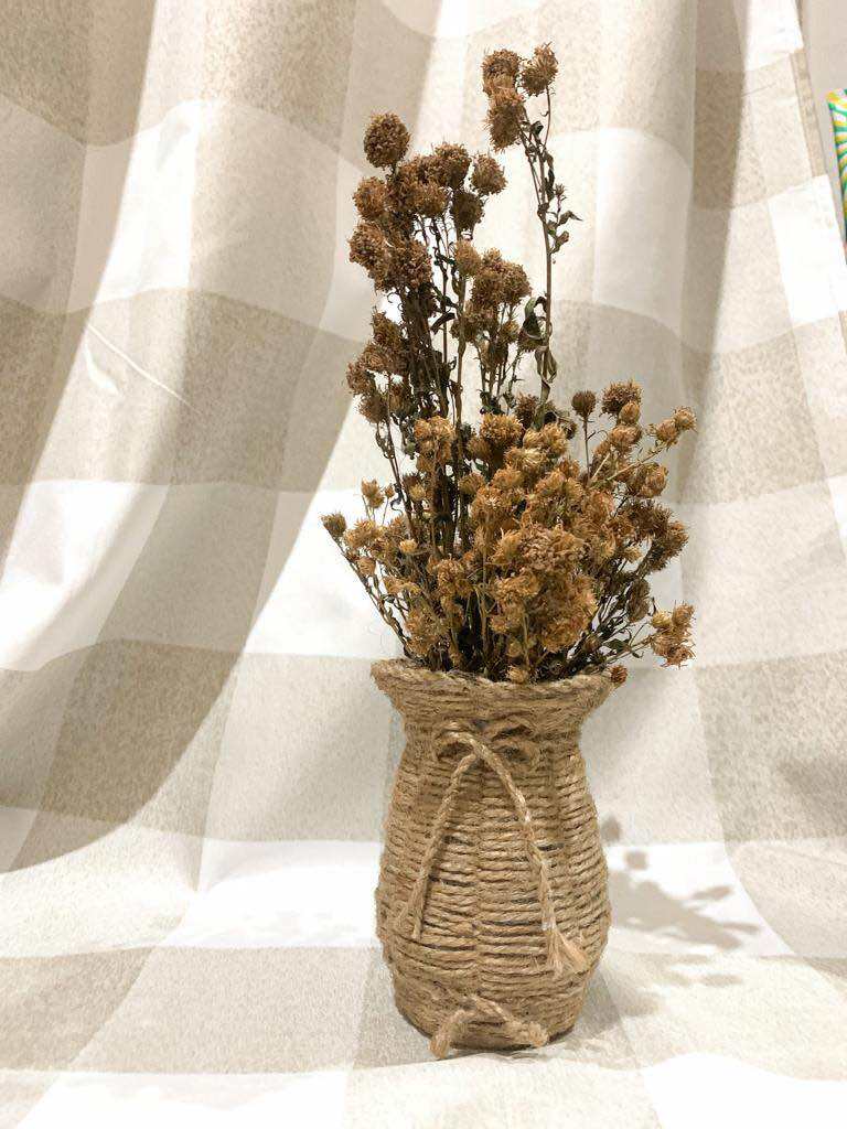 Vas Bunga Rustic / Vas Bunga Daur Ulang Botol Aesthetic | Lazada Indonesia