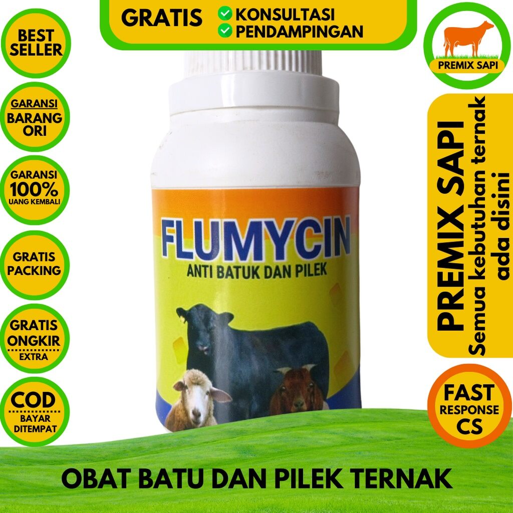 FLUMYCIN 100ml - obat ampuh flu batuk pilek sapi kambing domba lebih ...