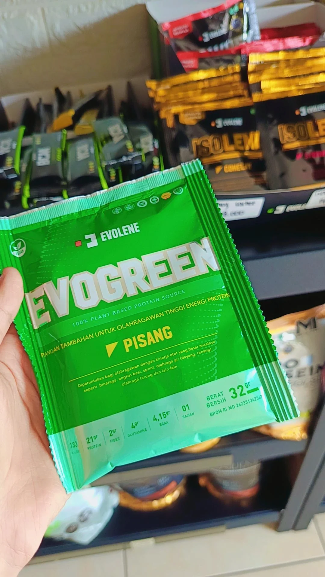 Evolene Evogreen Pisang 12 Sachet - Evogreen Evolene - Suplemen Fitnes ...