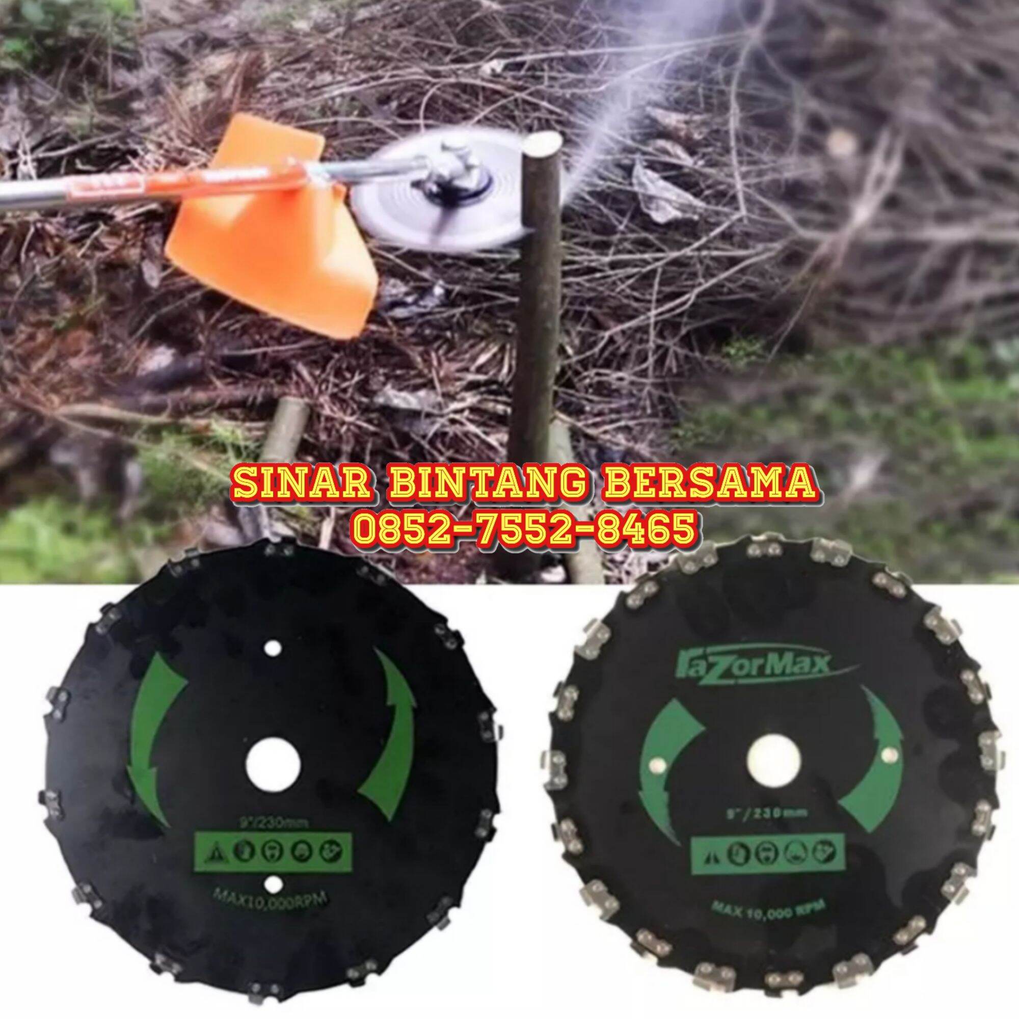 MATA PISAU BULAT MESIN POTONG RUMPUT MODEL CHAINSAW | Lazada Indonesia