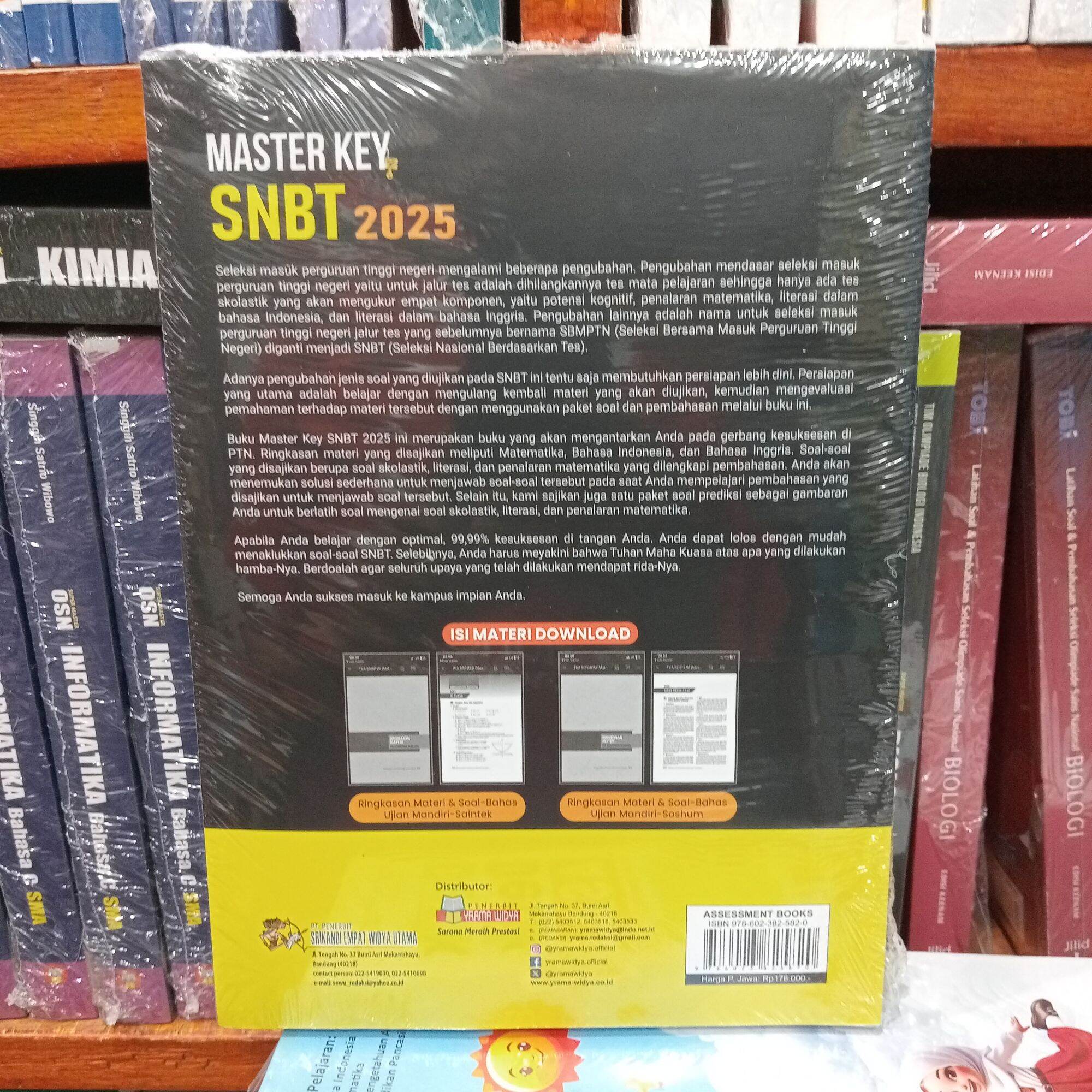 BUKU MASTER KEY SNBT 2025 YRAMA WIDYA TERBARU | Lazada Indonesia