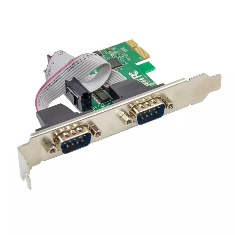 NETLINE CARD PCI EXPRESS PCIE TO SERIAL RS232 DB9 MALE 2 PORT | Lazada ...