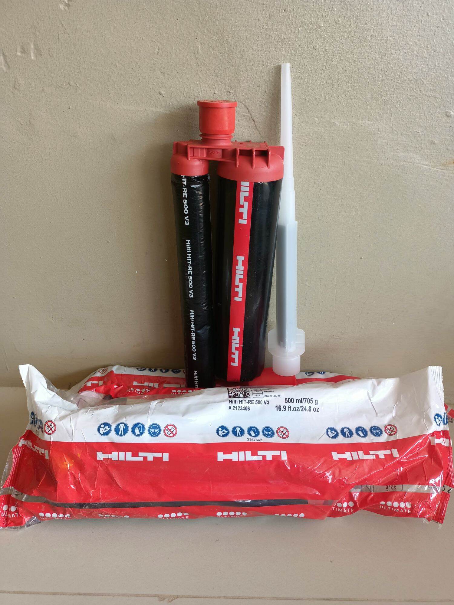 HIT RE 500 - V3,CHEMICAL ANCHOR HILTI,LEM ANCHOR BETON REBAR 500 ML - 1 ...