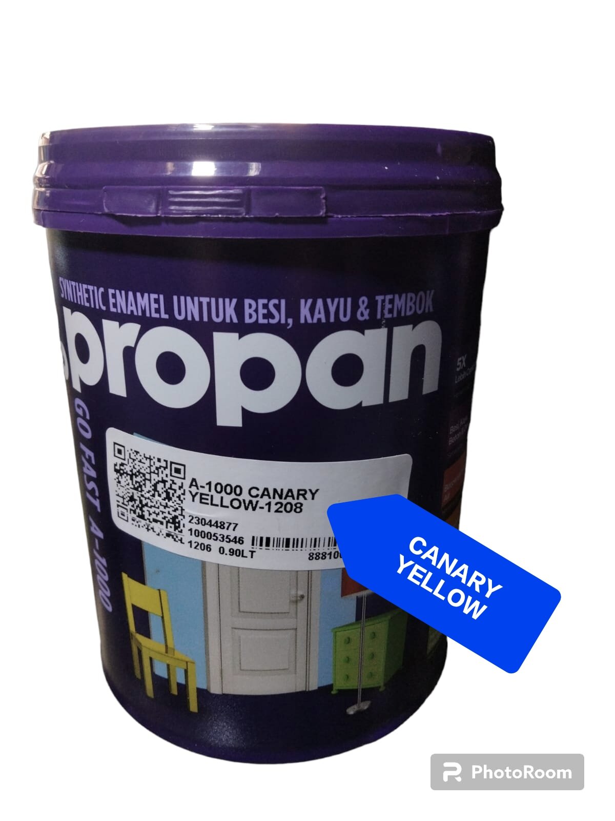 CAT PROPAN GO FAST A - 1000 CANARY YELLOW CAT KAYU -BESI - TEMBOK ...