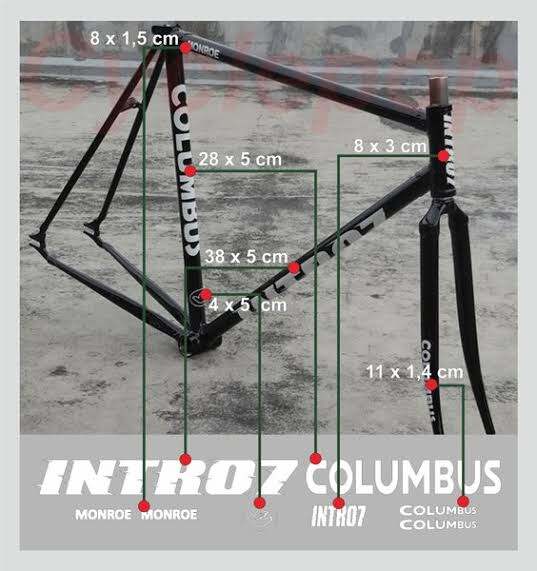 Cutting stiker sepeda Fixie Roadbike Intro7 Stiker Sepeda Fixie Full ...