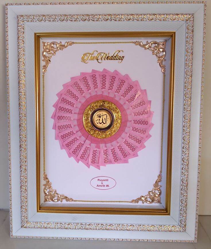 mahar pernikahan/bingkai pernikahan/mahar uang kertas/mahar simple ...
