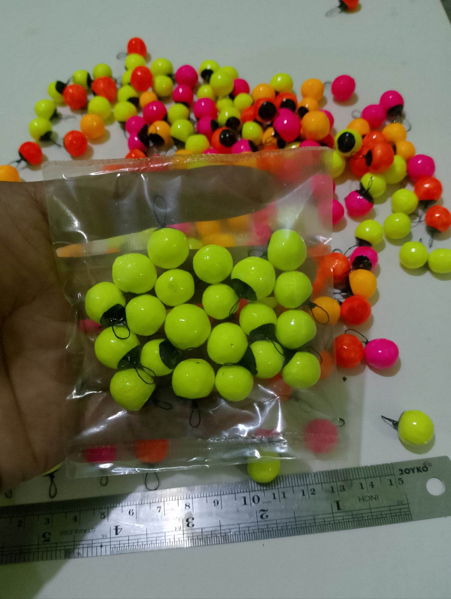 (isi 20 pcs) Pelampung pancing bulat jumbo sensitif untuk mancing ikan ...