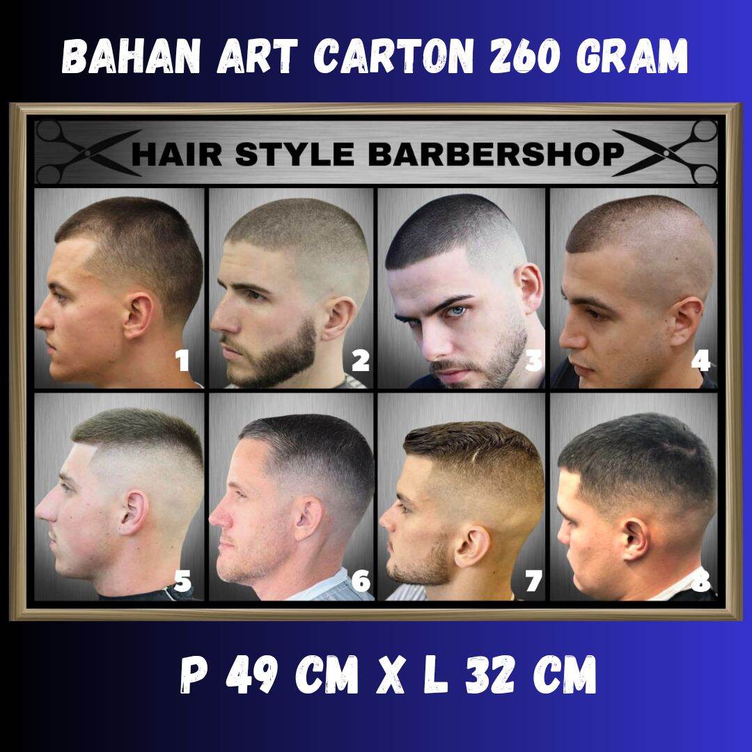 Poster Barbershop Poster Model Potong Rambut Poster Pangkas Rambut ...
