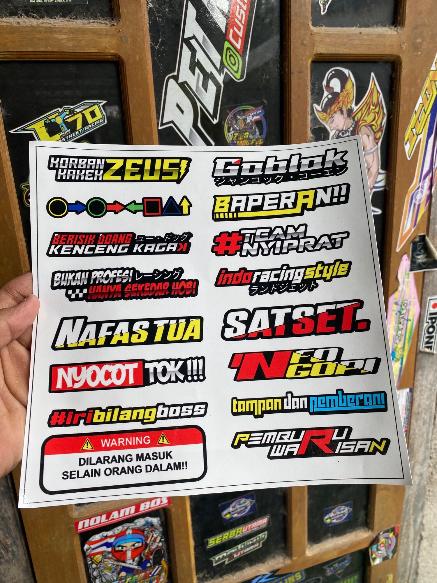 Stiker Pack Kata Kata Terbaru / Stiier Pack Kata Kata Racing / Stiker ...