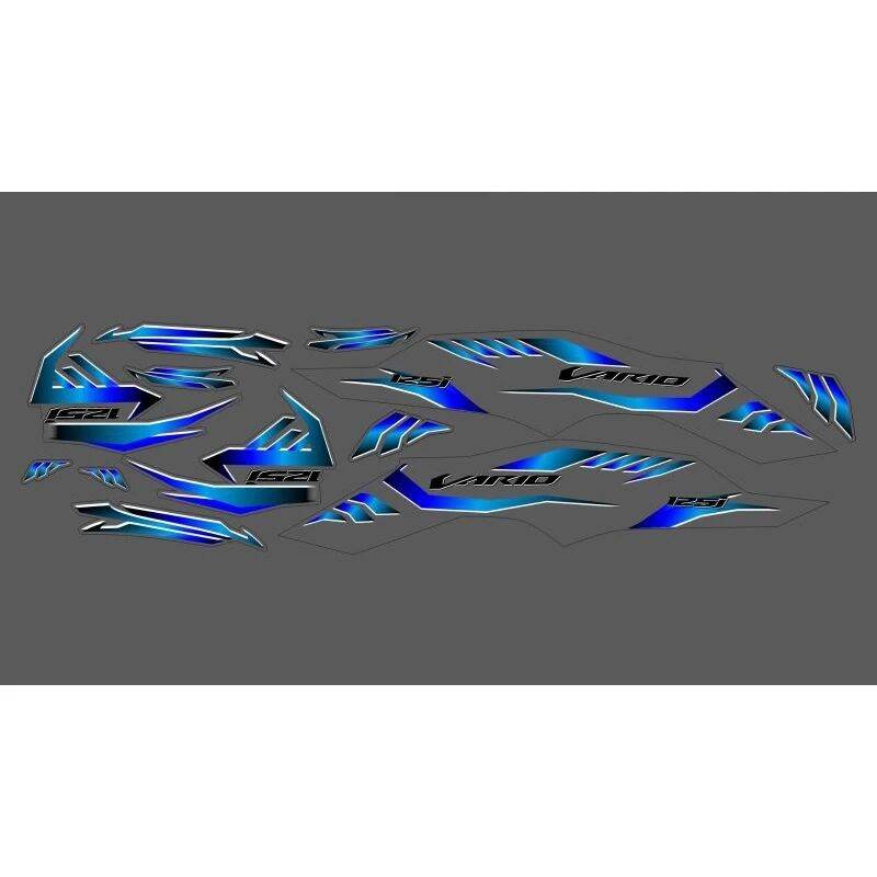 STRIPING STICKER TRANSPARAN VARIO NEW 2023 GEN 2 125 MOTIF DESIGN ...