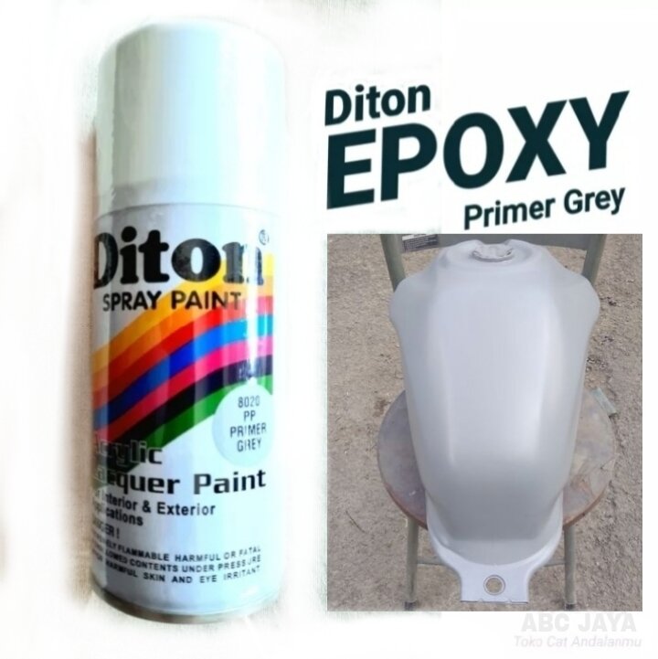 (JAWA-BALI) Cat Pilok Diton 8020 PP Primer Grey Epoxy 300ml Abu-Abu ...