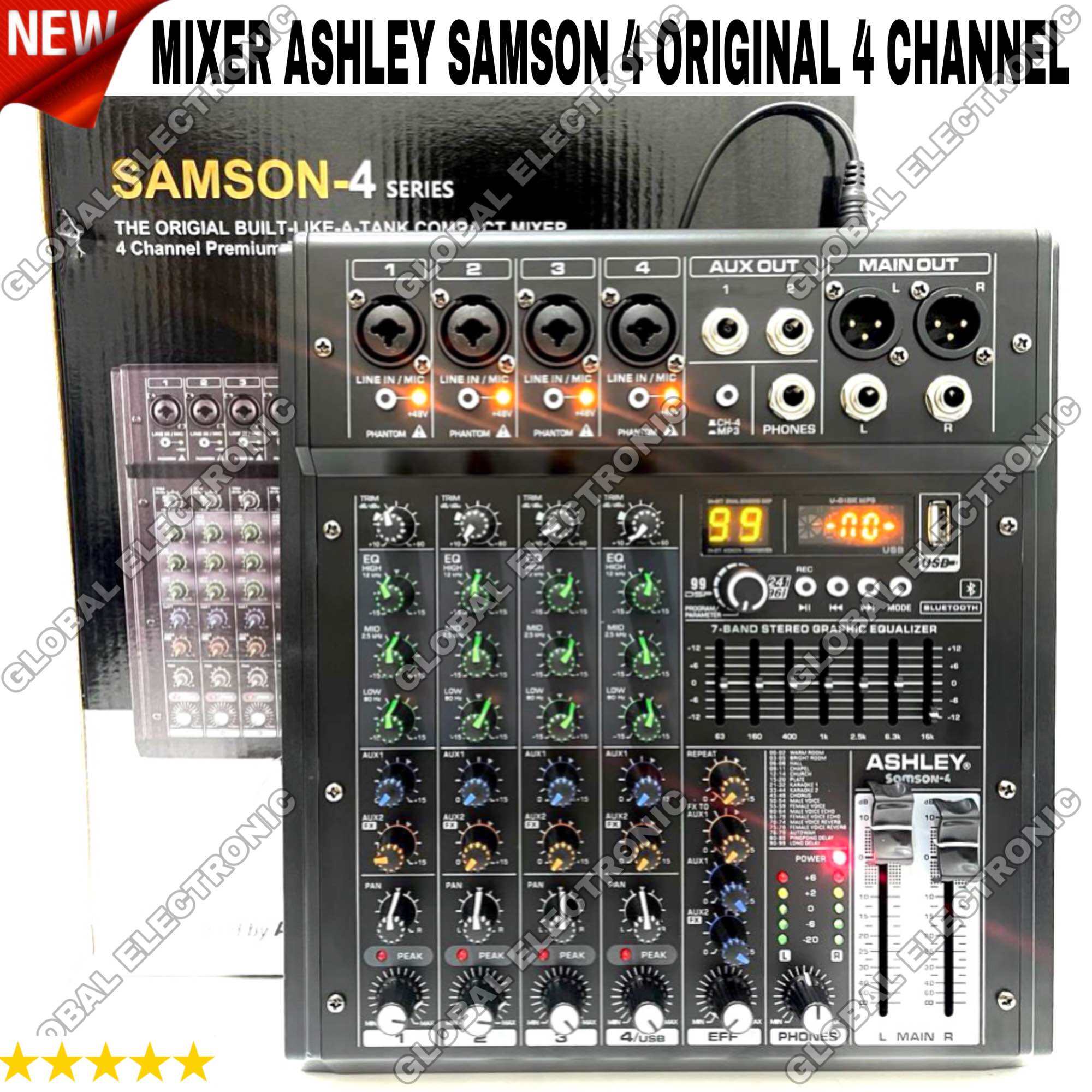 Mixer Ashley Samson 4 , Samson 6 , Samson 8 Original 4 . 6 . 8 Channel asli Ashley Samson4 ...