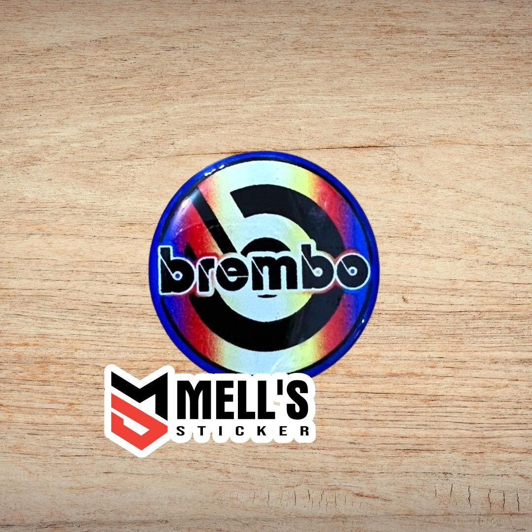 Stiker logo brembo twotone stiker brembo emblem brembo thailand ...