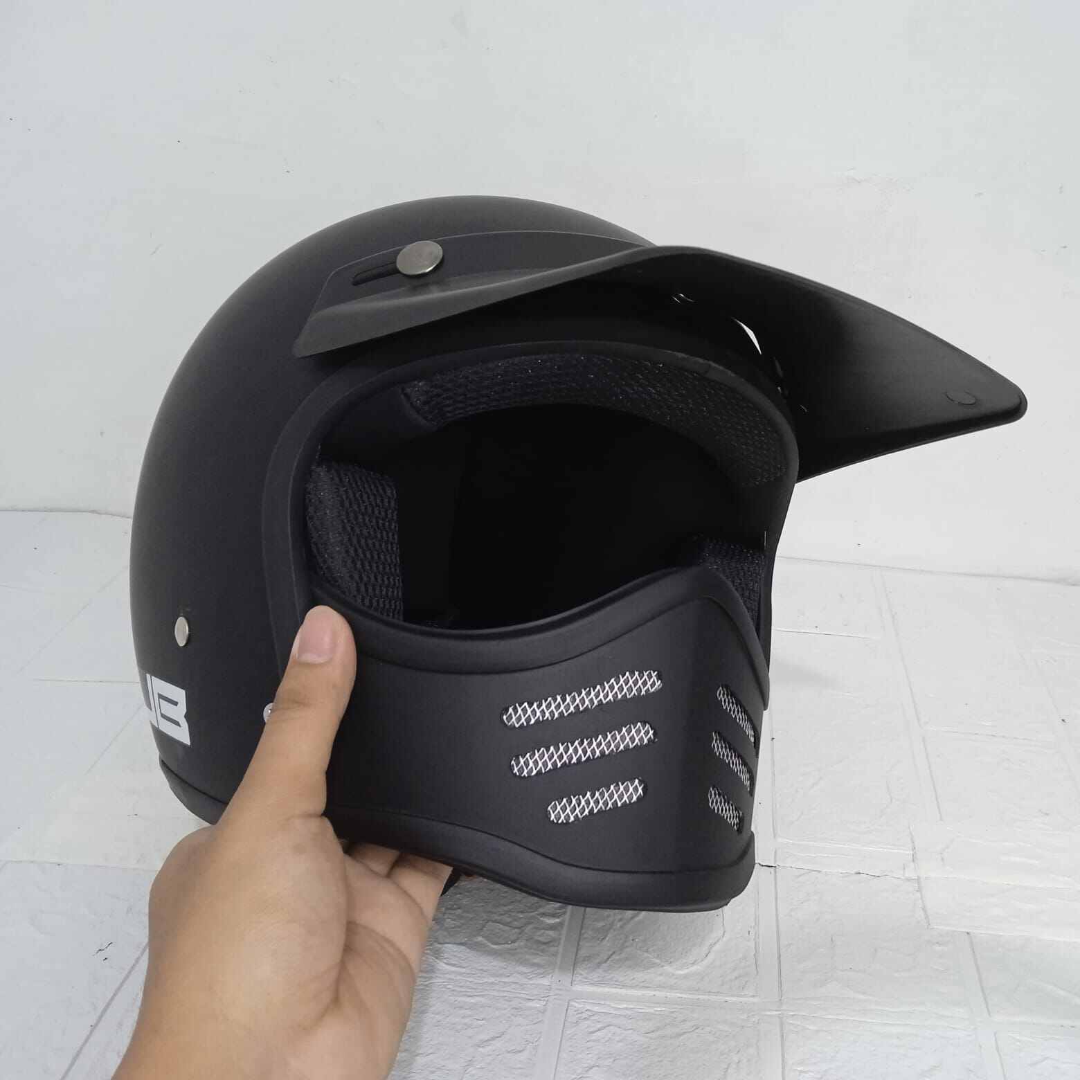 helm x bone+topi/helm classic/helm costum/helm pria murah. | Lazada ...
