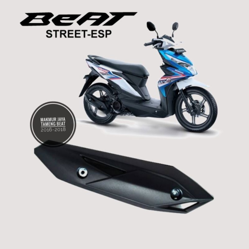Cover Tutup Tameng Knalpot Honda Beat New Fi Esp Street Pop 2017-2019 ...