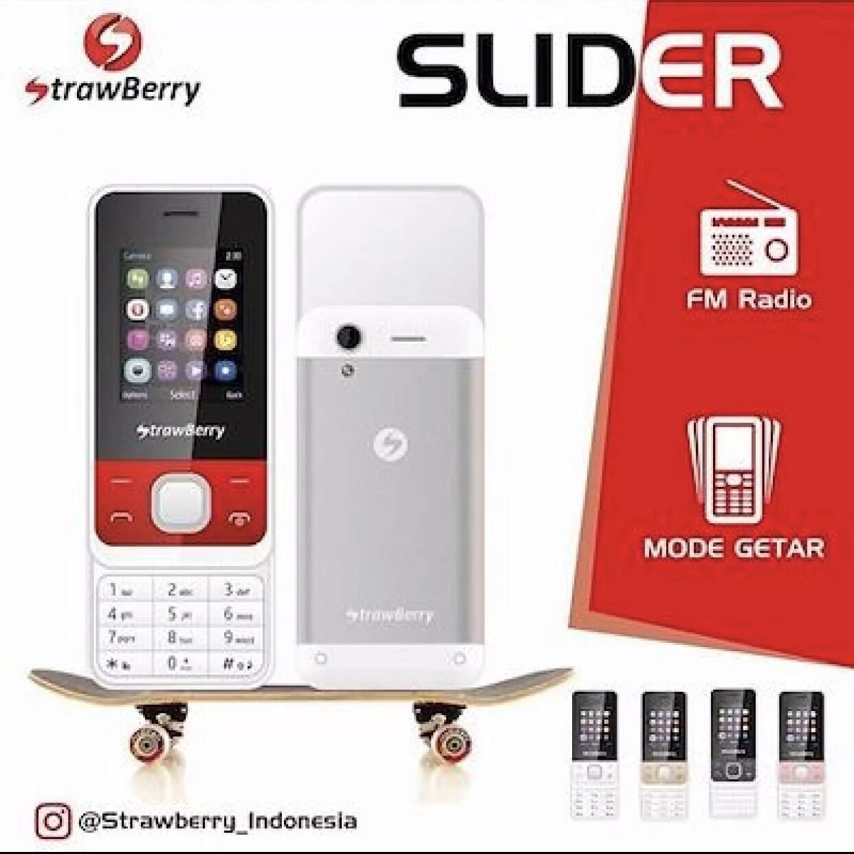 SnVhbCBIYW5kcGhvbmUgSFAgU1RSQVdCRVJSWSBUZXJiYXJ1IHwgTGF6YWRhLmNvLmlk