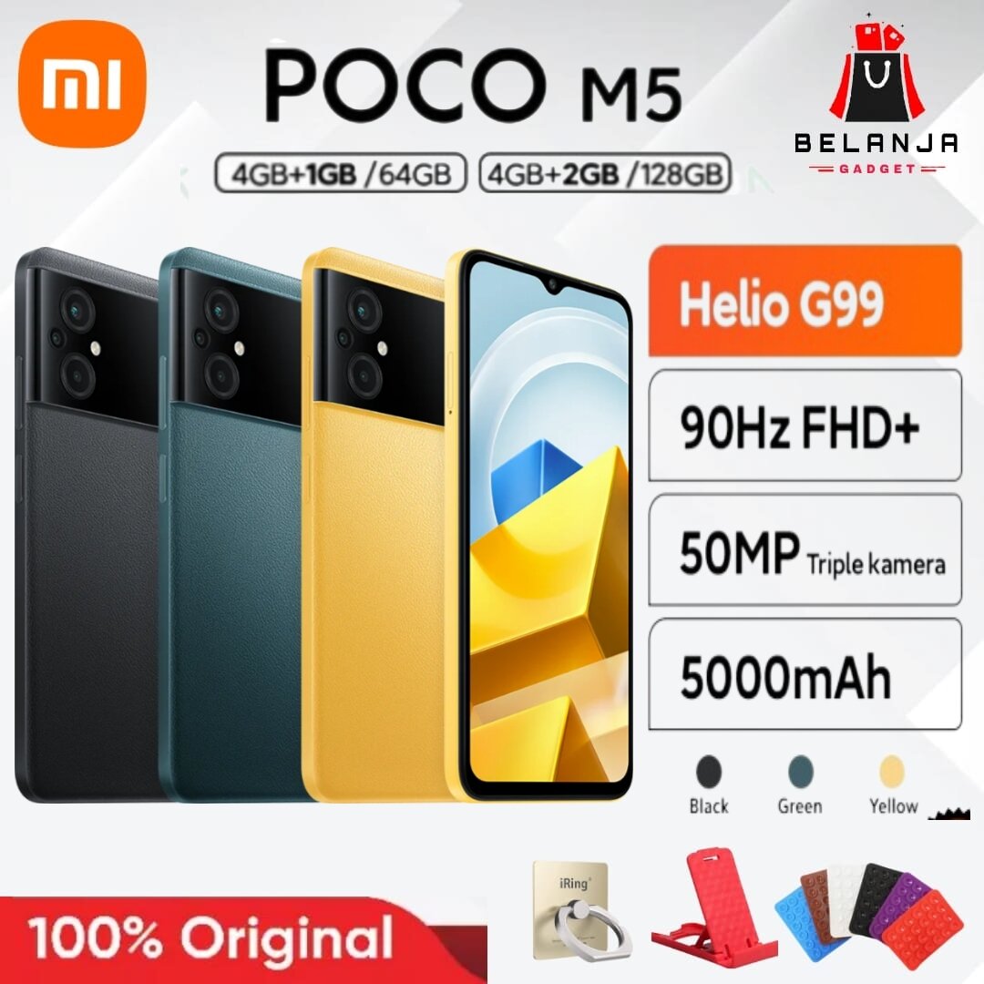 Xiaomi Poco M5 4/64GB & 4/128GB Garansi Resmi Indonesia | Lazada Indonesia