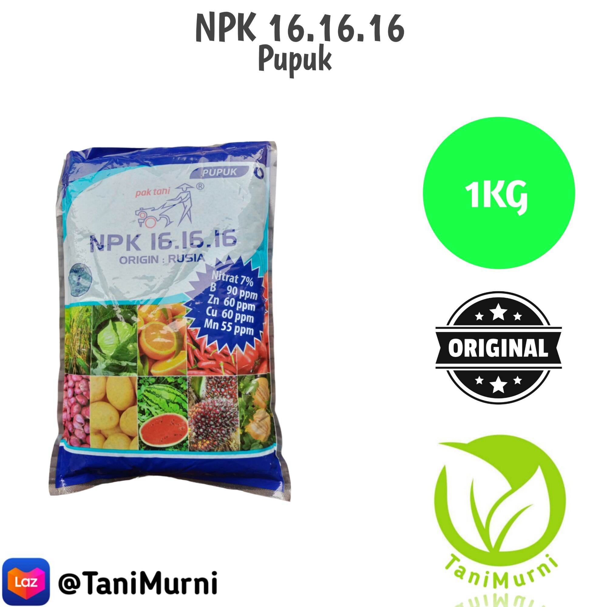 Pupuk NPK 16-16-16 Pak Tani 1KG | Lazada Indonesia