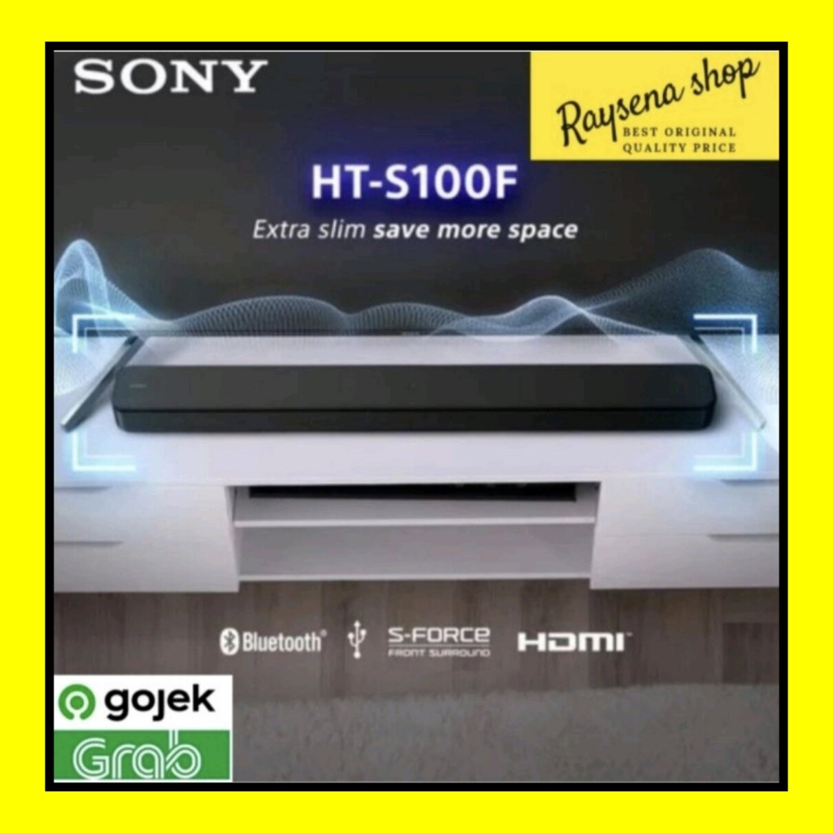 SONY single Soundbar HT-S100F / ht-s100 / HTS100 | Lazada Indonesia