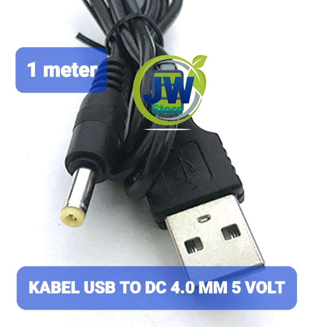 kabel cas usb 5 volt to dc 4.0 mm 5 volt | Lazada Indonesia