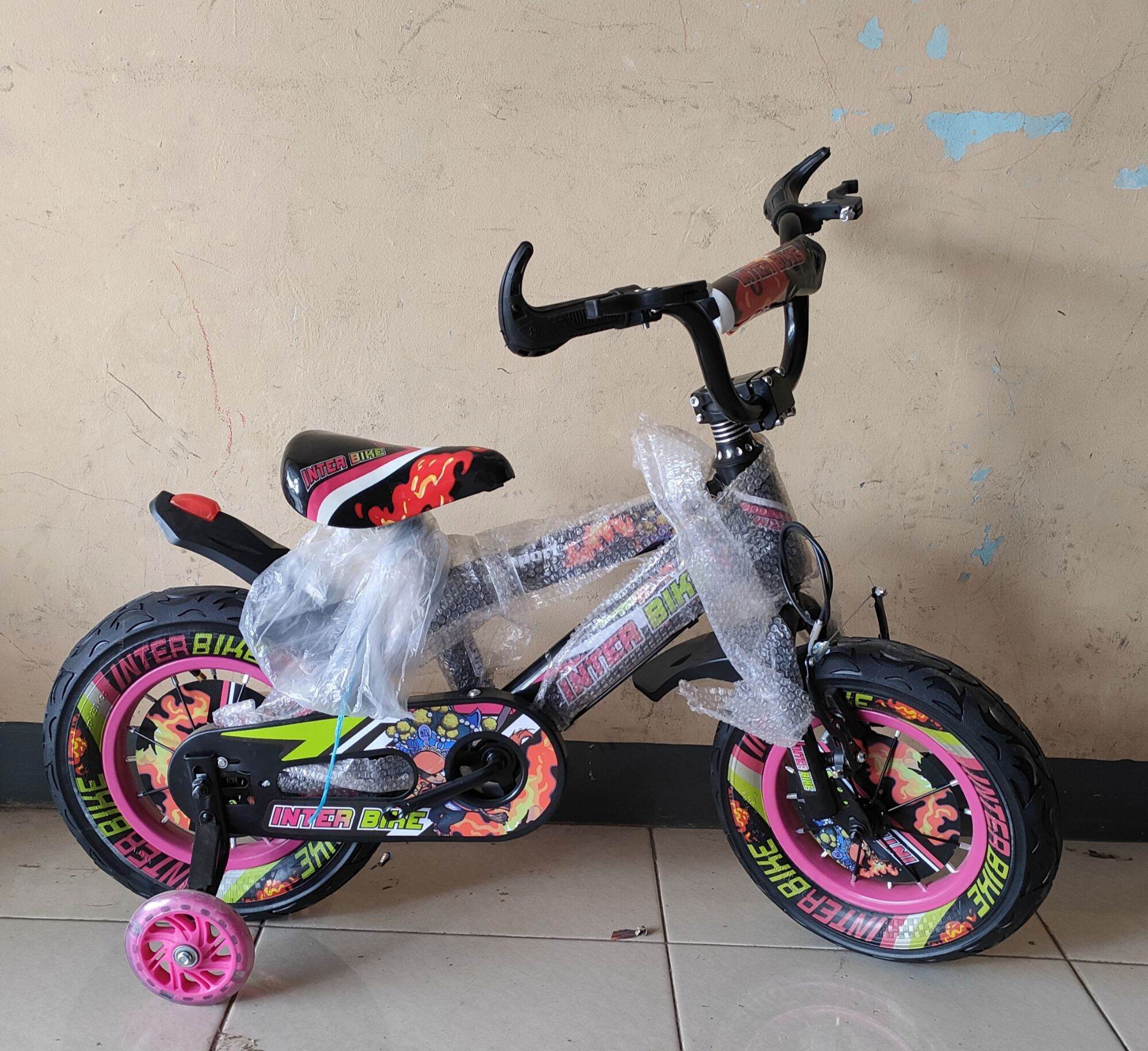 SEPEDA ANAK INTERBIKE 12 BMX BAN JUMBO PINK EDITION | Lazada Indonesia