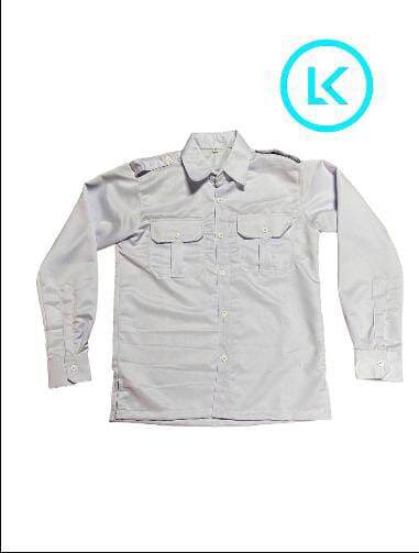 Kemeja pdl putih lengan panjang pria baju kerja dinas putih | Lazada ...
