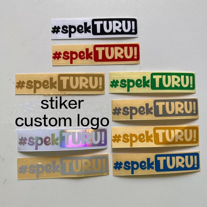 stiker cutting logo timbul spek turu | Lazada Indonesia
