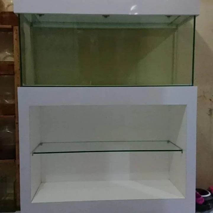 meja aquarium minimalis, sistem order ya ka..bahan multipel dan ...