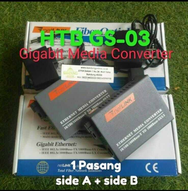Netlink HTB GS03 Gigabit Media Converter RJ45 Fiber Optic | Lazada ...