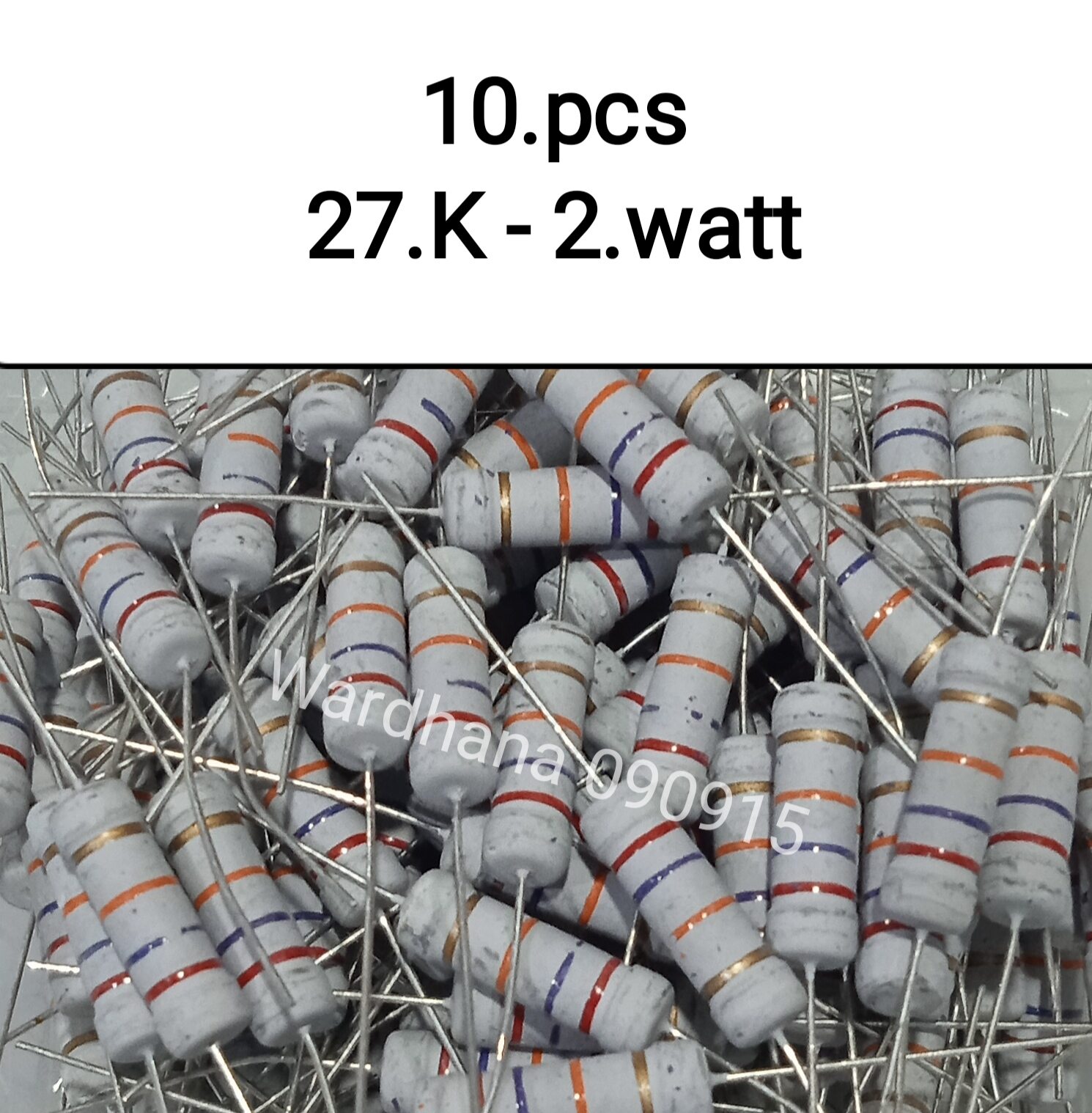 (10.pcs) Resistor 27k 2 watt Resistor 2 watt 27 kilo ohm | Lazada Indonesia