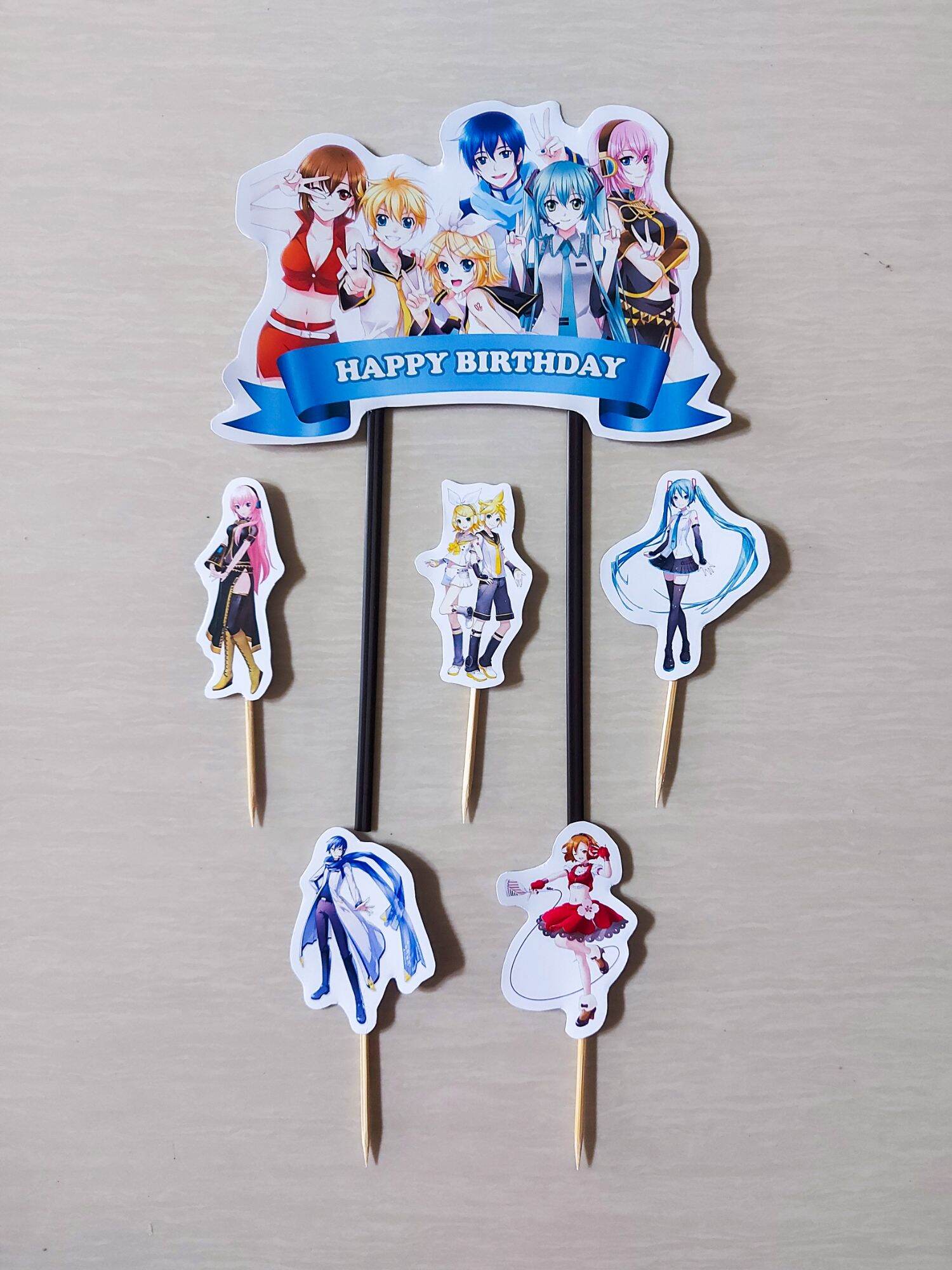 TOPPER MIKU / CAKE TOPPER MIKU / TOPPER KUE MIKU / HIASAN KUE MIKU ...