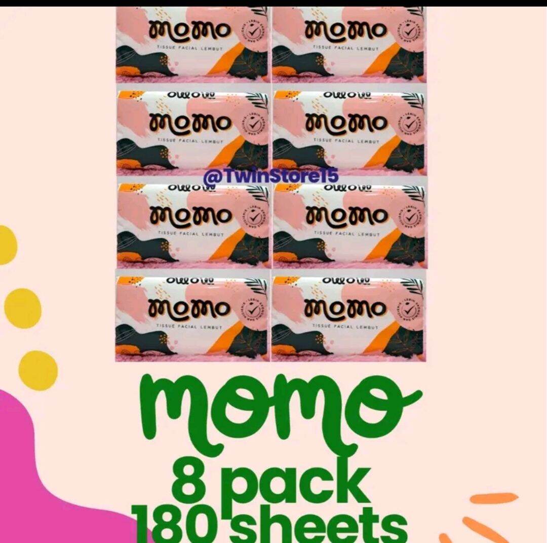 MOMO tissue facial 180 sheets 2 PLY | Lazada Indonesia
