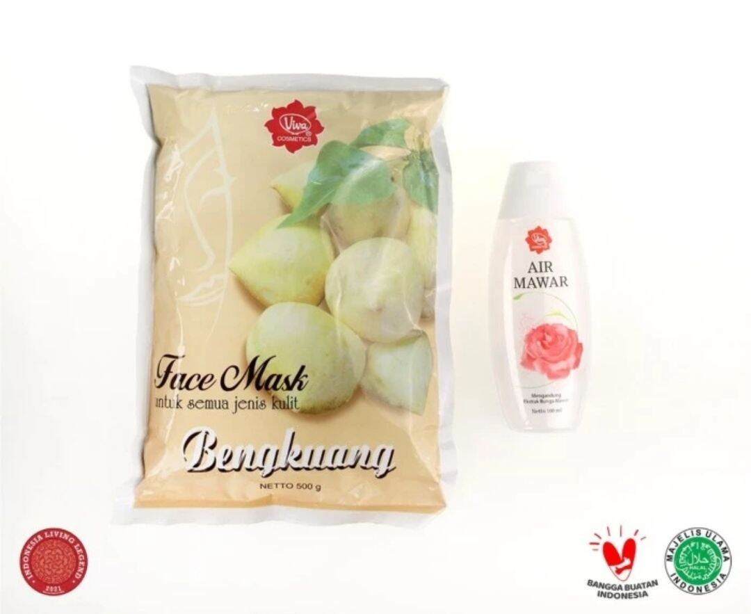 Nona VIVA FACE MASK BENGKUANG 500GR MASKER WAJAH BENGKOANG BPOM HALAL ...