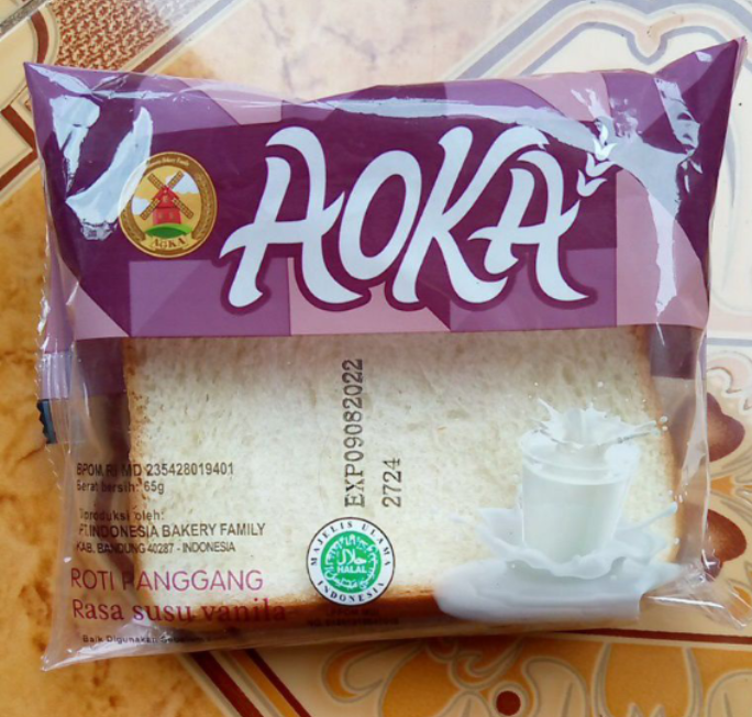 Aoka Roti Panggang Lembut Viral Rasa Vanilla | Lazada Indonesia