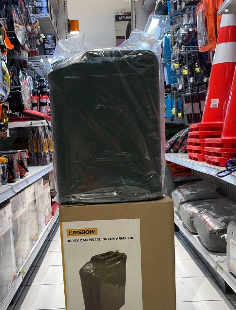 KRISBOW JERIGEN BENSIN SOLAR 20L & 10L JERIGEN BESI ( ORI KRISBOW ...