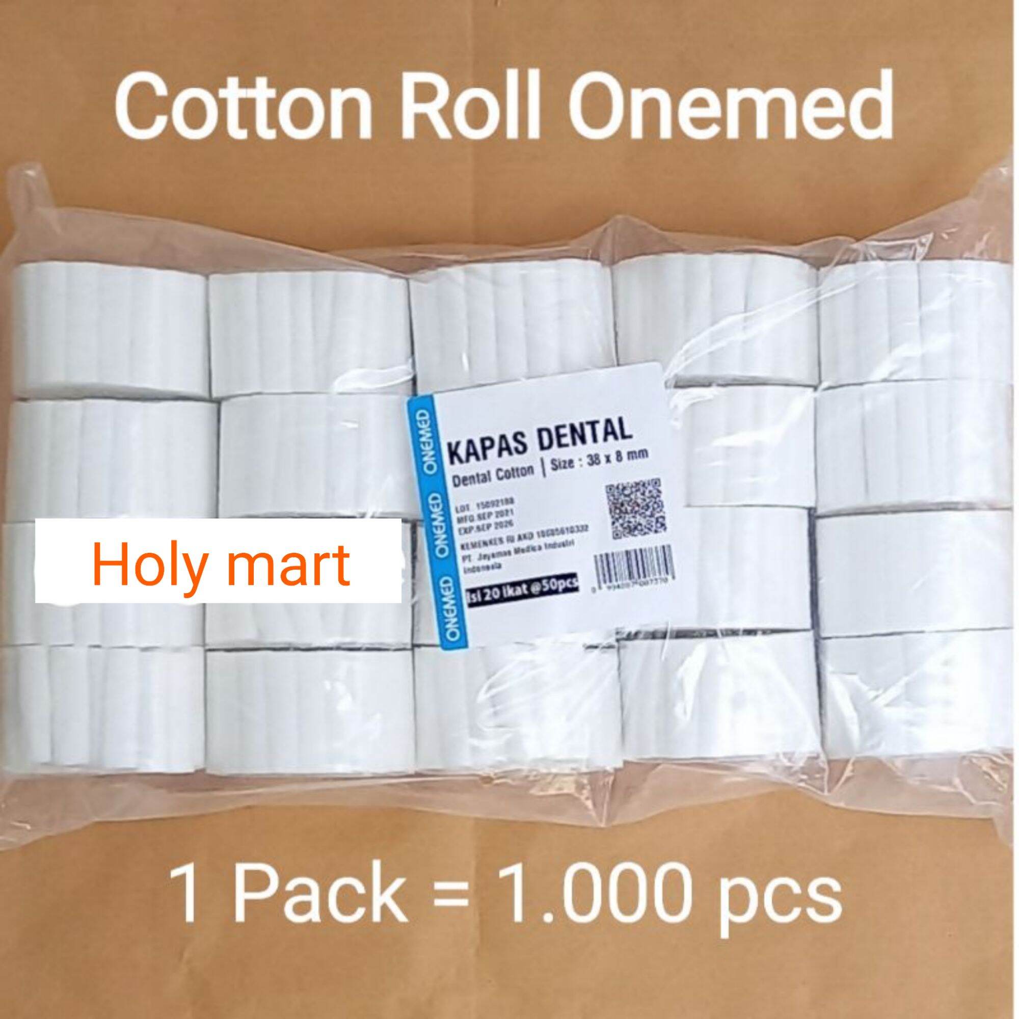 Dental Cotton Roll 1Pack ukuran kecil 8 mm isi 1000 pcs kapas gigi ...