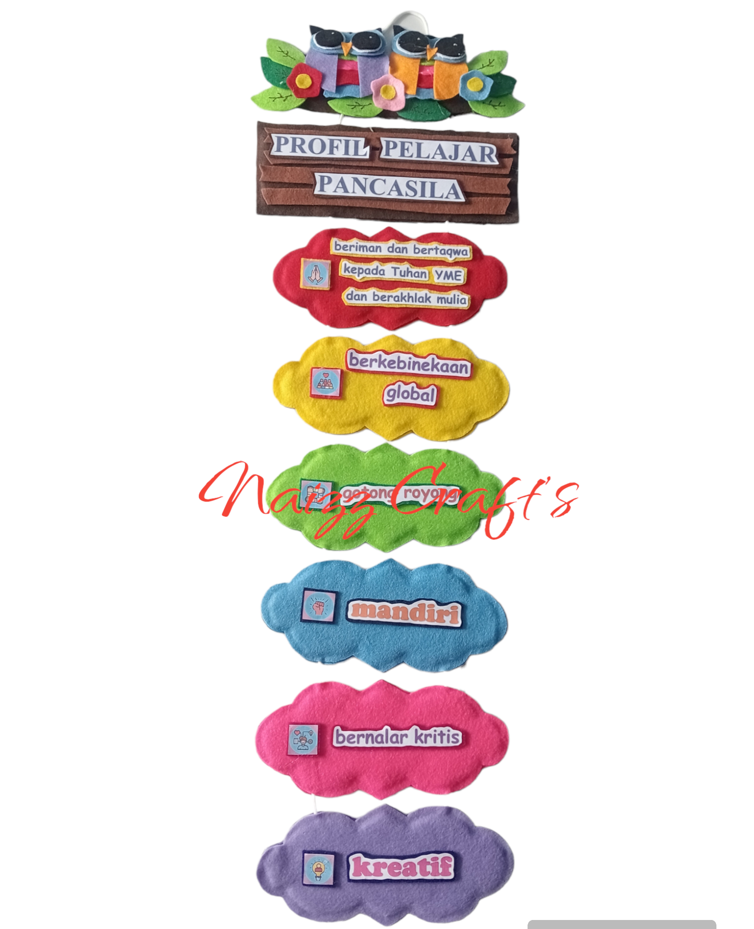 hiasan gantung PROFIL PELAJAR PANCASILA || prakarya sekolah | Lazada Indonesia