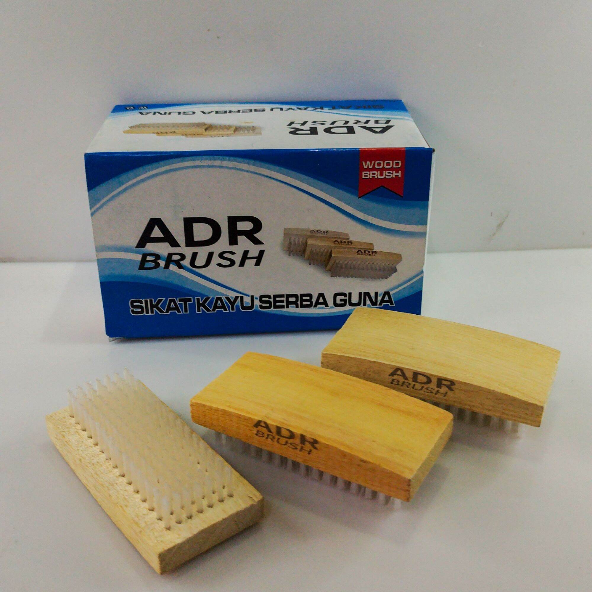 Sikat Kayu Serbaguna ADR BRUSH isi 12pcs Sikat Baju Kayu | Lazada Indonesia