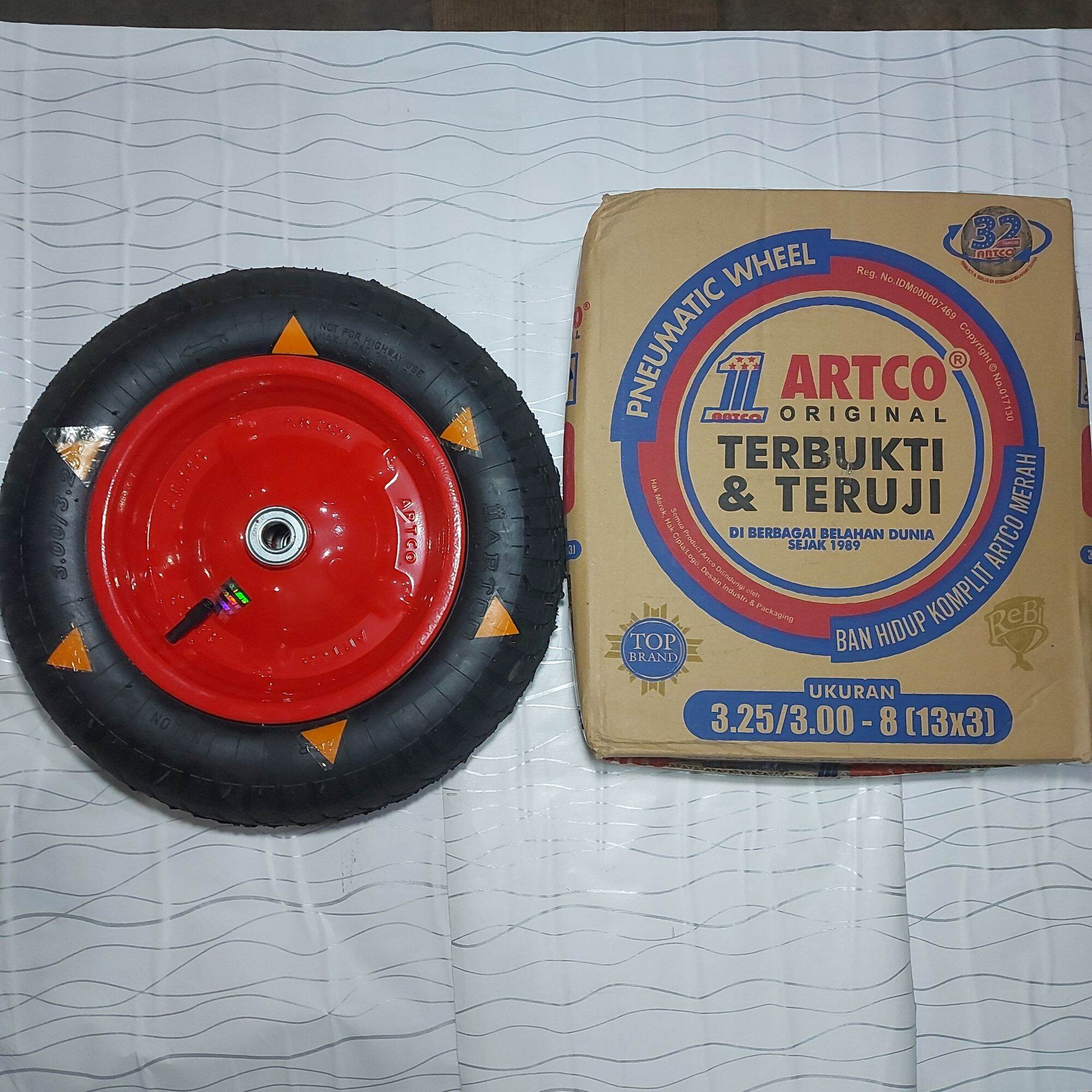 Ban Komplit ARTCO ASLI kereta cor gerobak sorong dorong angkong Ban ...