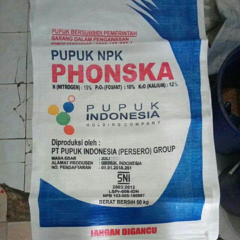 karung pupuk Phonska 50 kg baru (per 10 pcs) | Lazada Indonesia