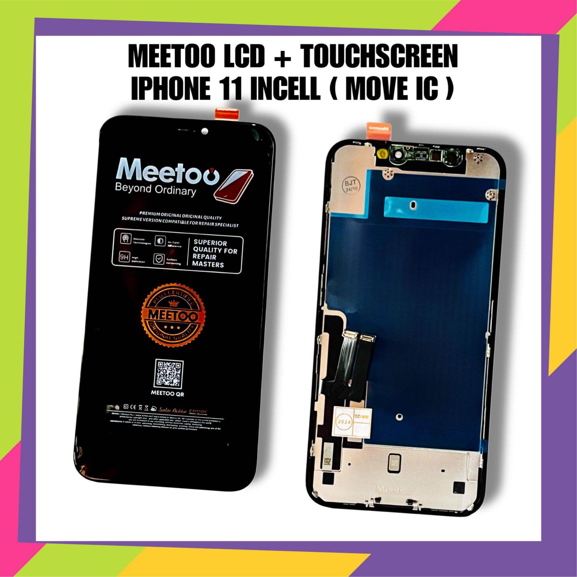 MEETOO LCD + TOUCHSCREEN COMPATIBLE FOR IPHONE 11 ( MOVE IC ) ORIGINAL ...