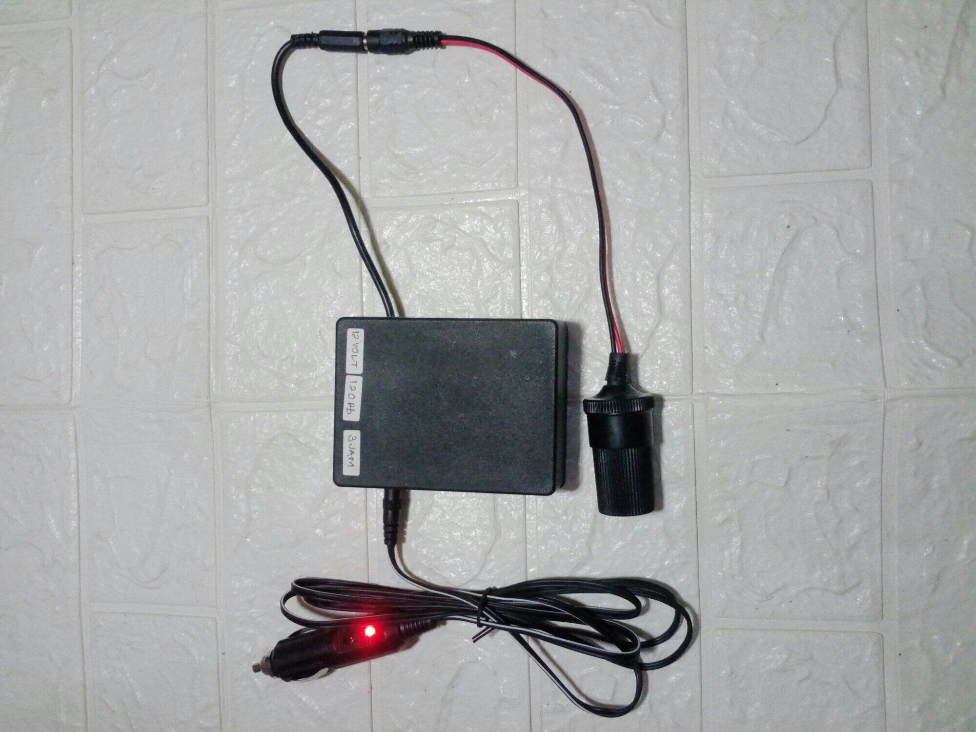 powerbank / ups mini 12 volt dengan input dan output jack dc dan jack ...