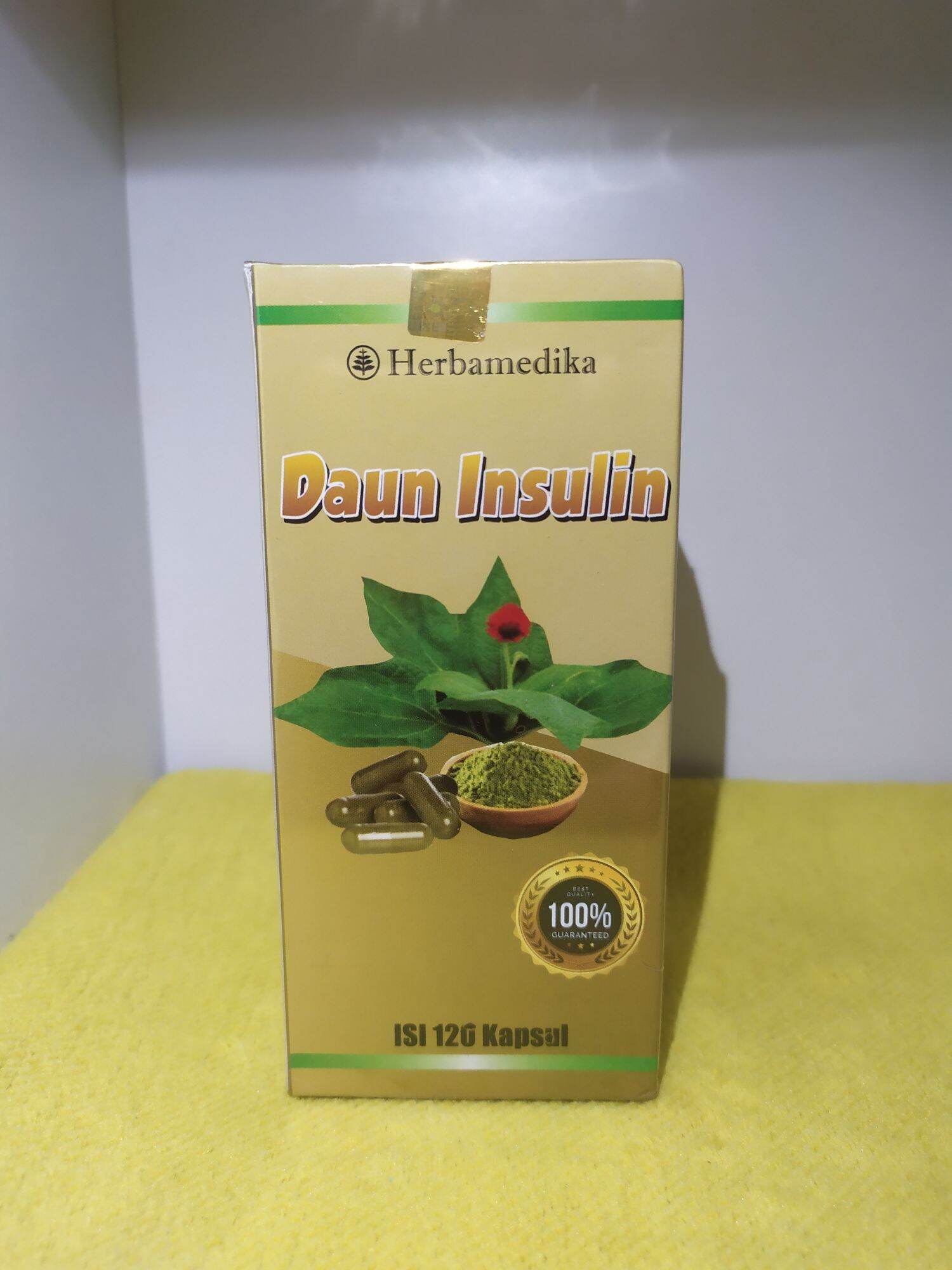 kapsul daun insulin herbamedika isi 120 kapsul | Lazada Indonesia