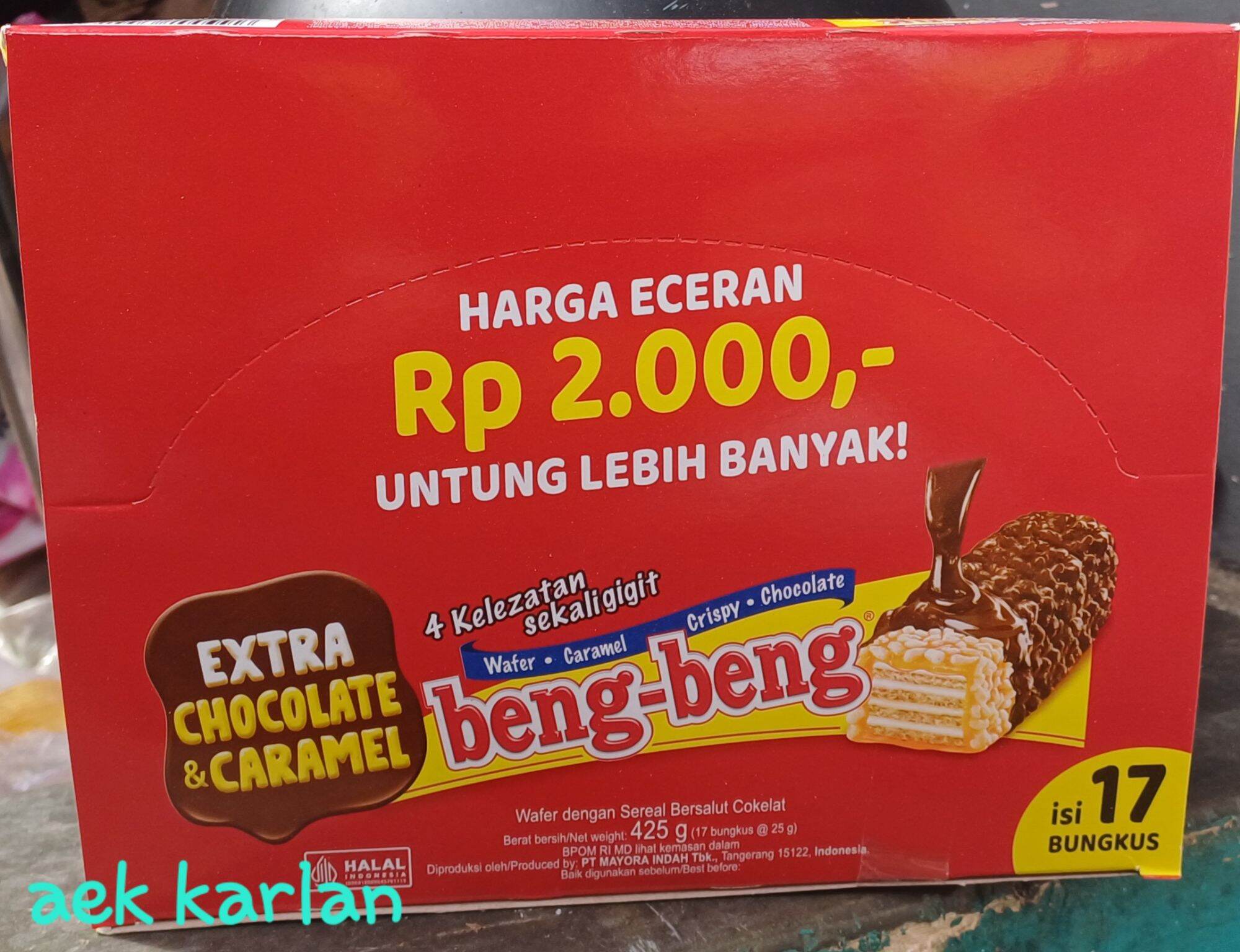 beng-beng, coklat dan caramel lebih lezat,beli satu pak lebih hemmat ...